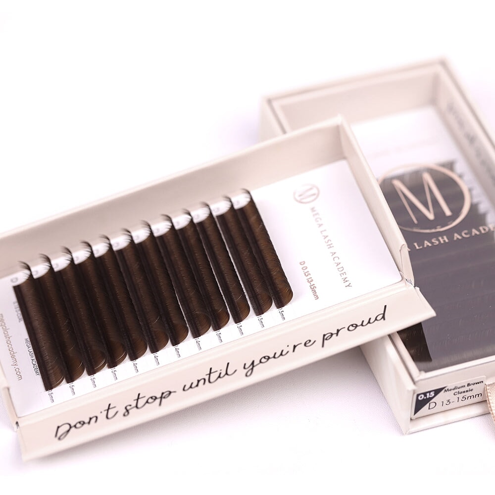 Medium Brown Classic Lash | Brown Natural Lashes for Extensions