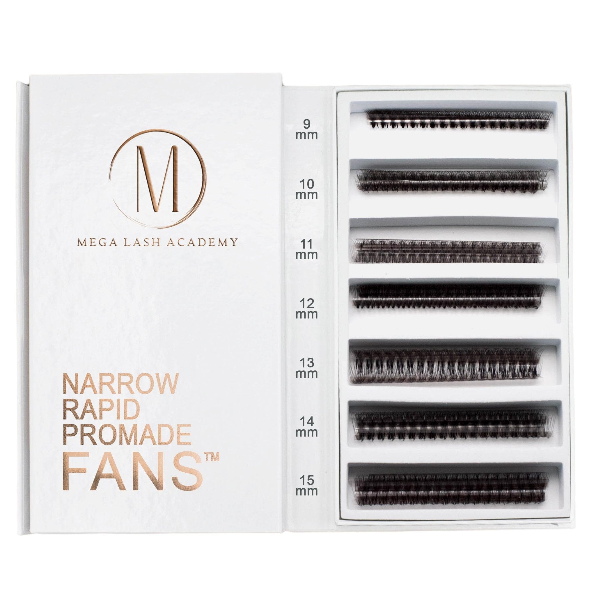 Narrow 8D Rapid Promade Fans | Bold Soft Lashes Mega Volume