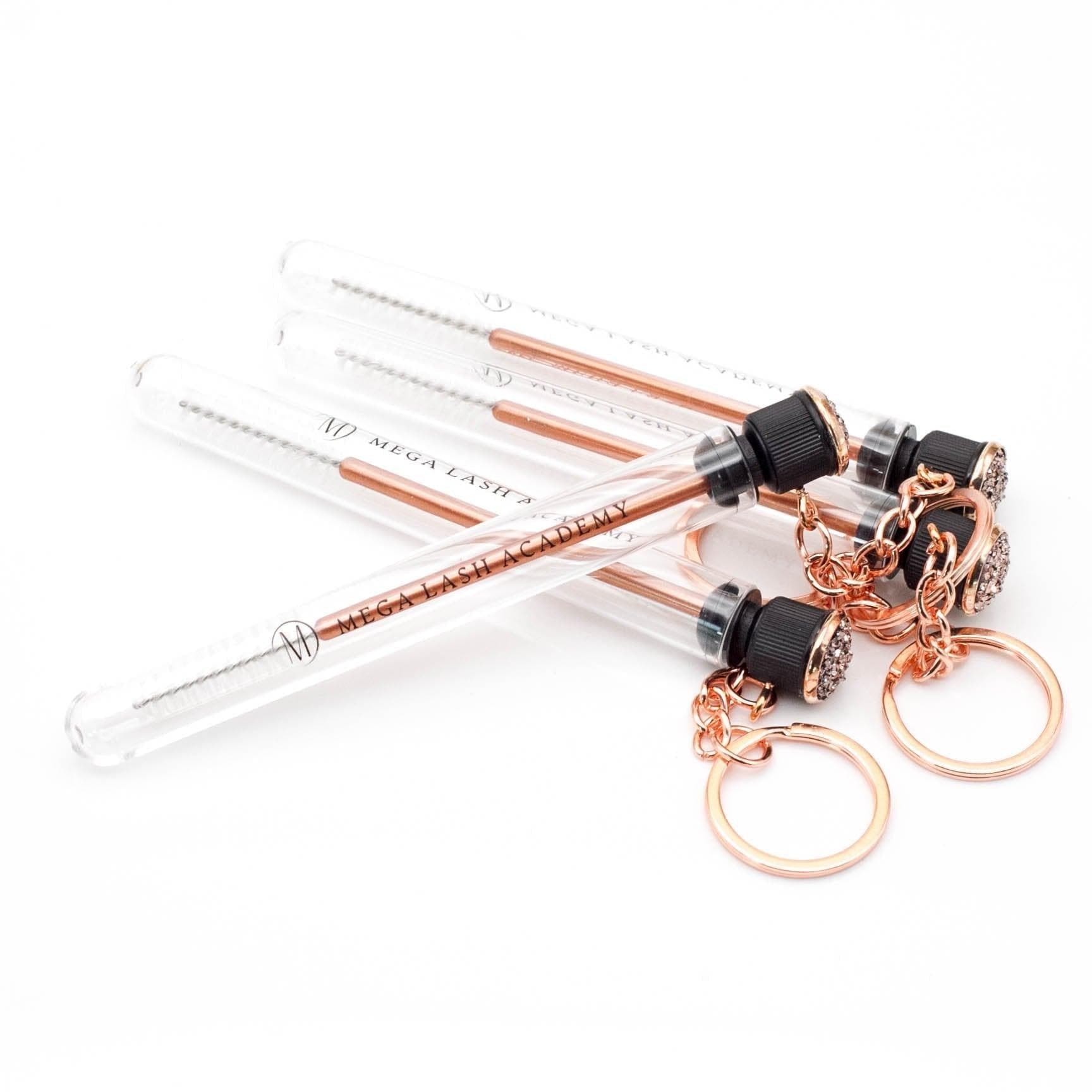Travel Lash Spoolie Brushes with Keyrings | Mega Lash Supplies