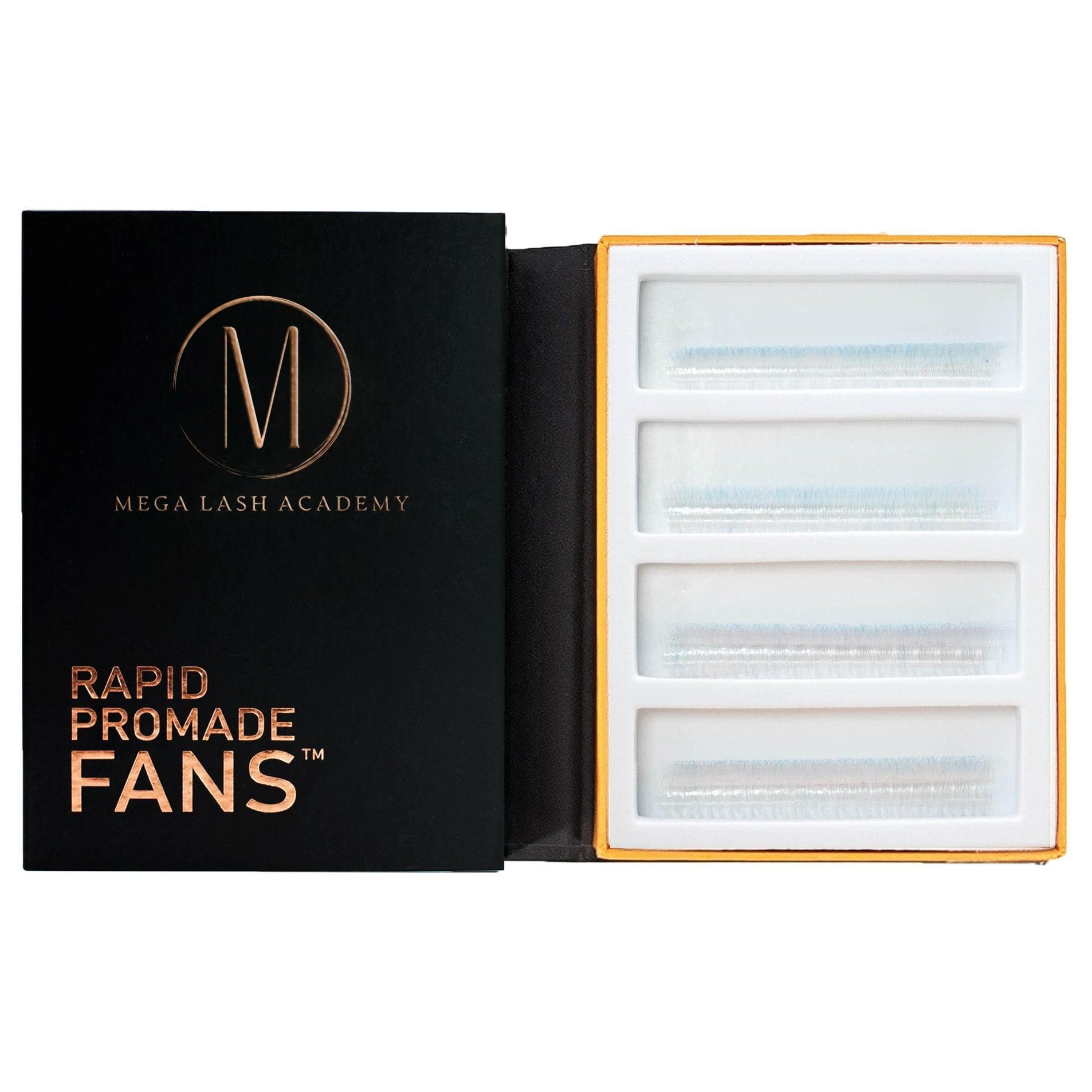 White Blue Ombré 5D Rapid Promade Fans | Color Volume Premade Fans